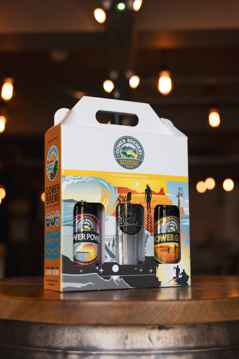 Gower Brewery Gift Pack | 2 x Beers & Branded Pint Glass | Welsh Ales ...