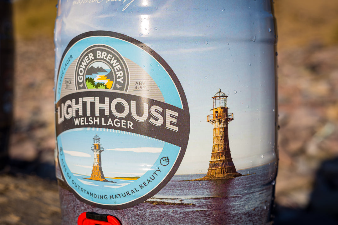 Lighthouse Lager Mini Keg | Gower Brewery | Award Winning Beer | 4.5% ...