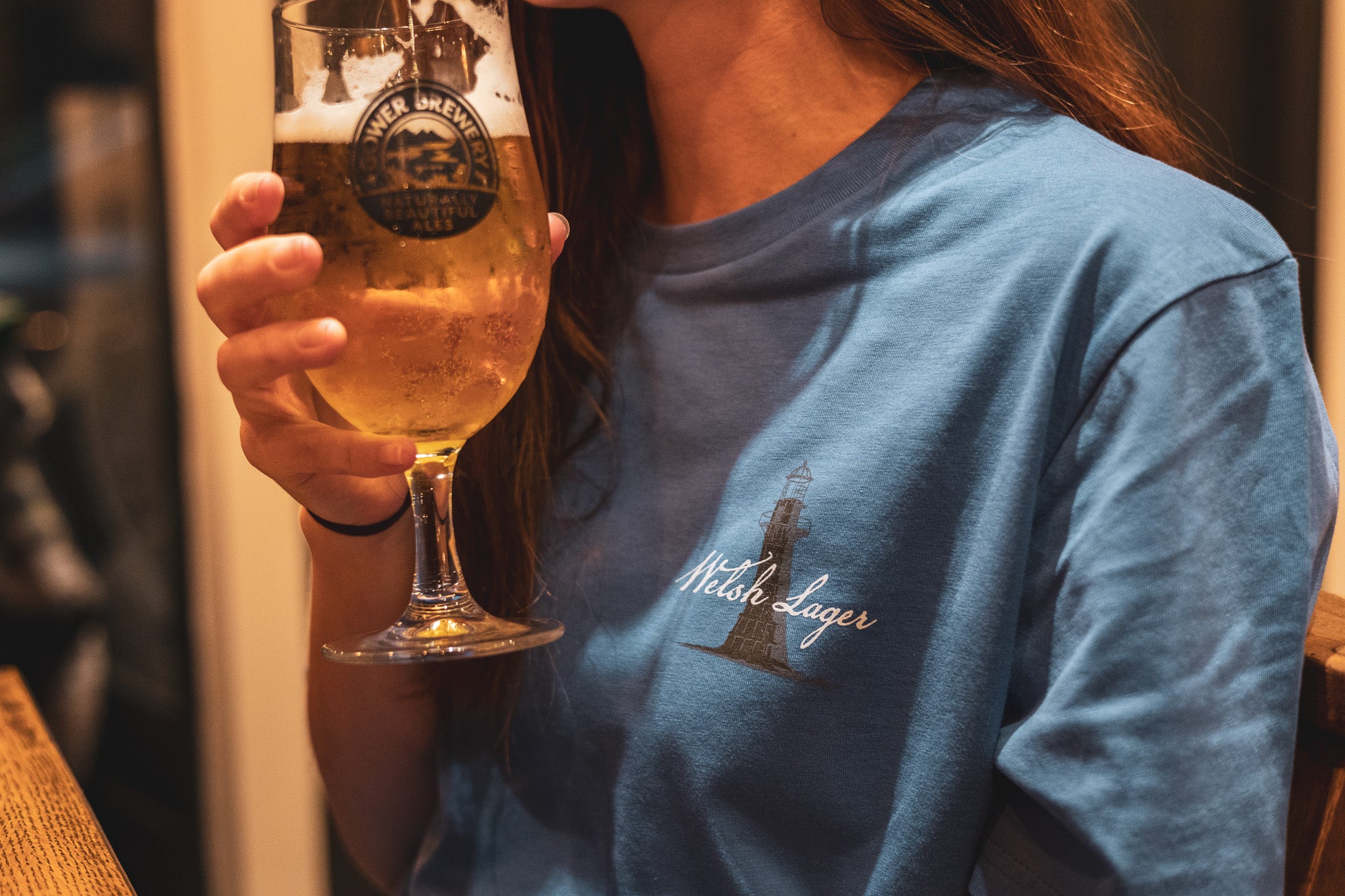 Lighthouse Lager Tee – Gower Brewing Company Limited