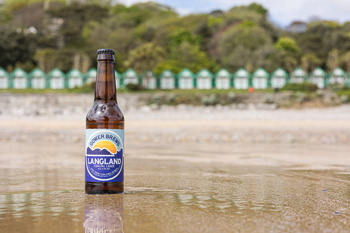 Langland Welsh Lager | Gower Brewery | Famous Welsh Craft Beer | 4.5% ...