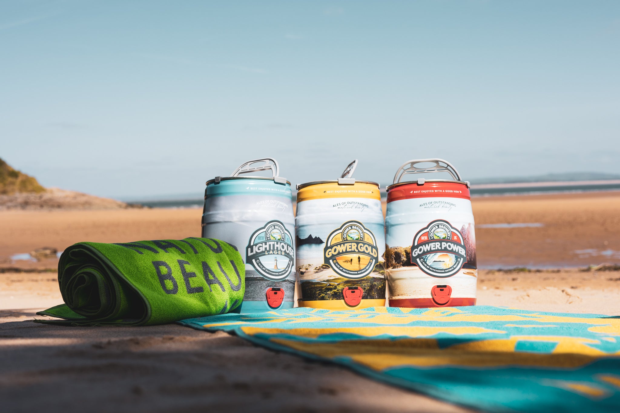 Mini Keg & Beach Towel Beach Bundle – Gower Brewing Company Limited