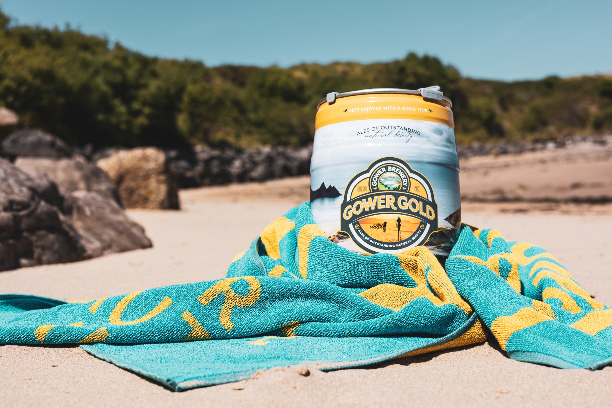 Mini Keg & Beach Towel Beach Bundle – Gower Brewing Company Limited