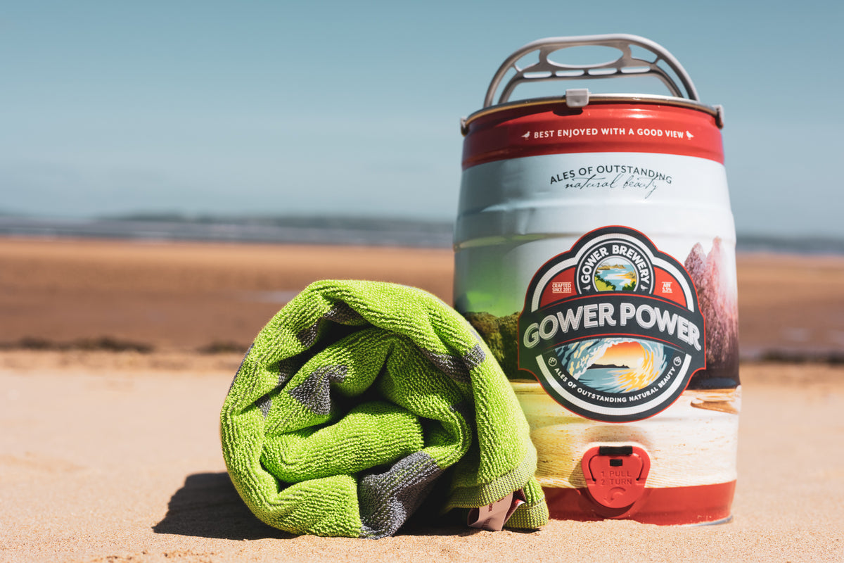 Mini Keg & Beach Towel Beach Bundle – Gower Brewing Company Limited